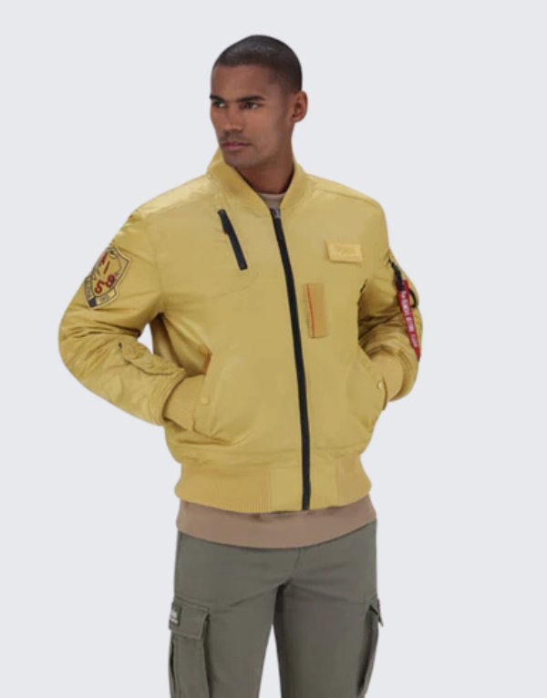 Alpha Oxygen Jacket 003 In Yellow Mens