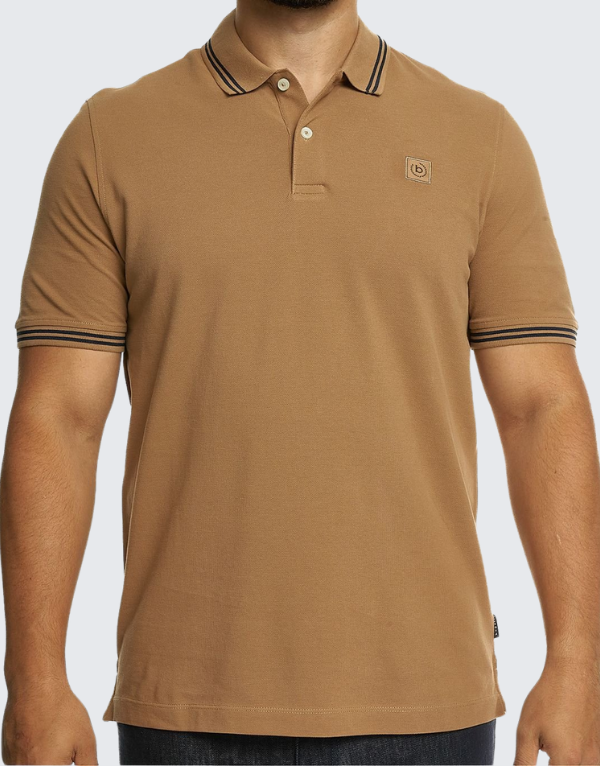 Bugatti Polo Short Sleeve A70 Tan Men