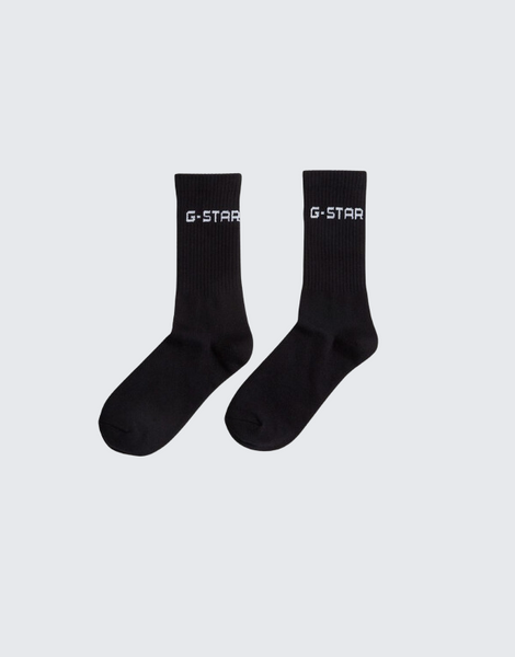 G Star Raw Sport Sock 2 Pack Dark Black Men