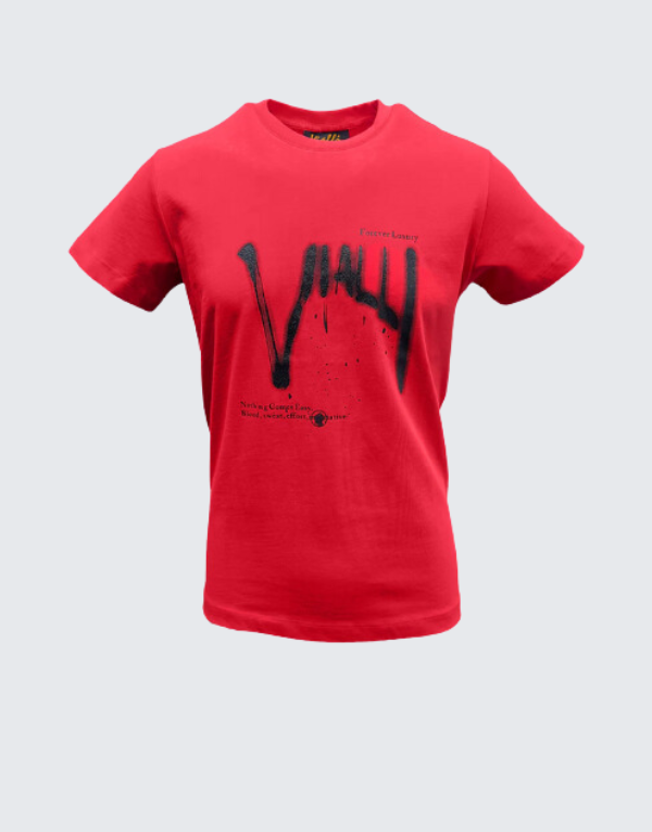 Vialli Initiative Short Sleeve T-Shirt Red Men
